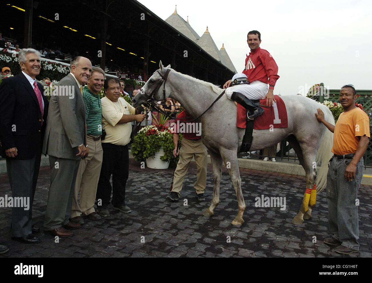 Saratoga Day 20. Joe Bruno, Rudy Giulliani join winning trainer Timothy ...
