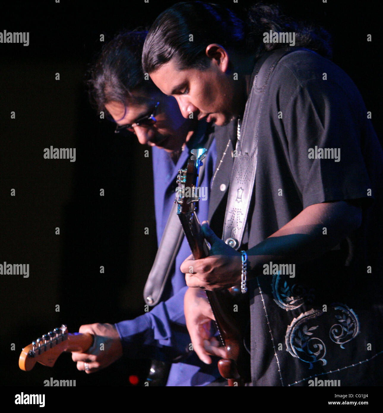 Los Lonely Boys Henry Garza and JoJo Garza on stage at Wente Vineyards ...