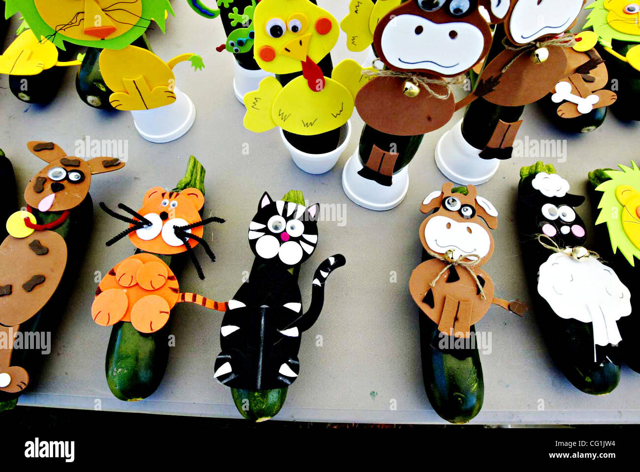 "Zinni Pets" made from zucchinis, for sale at the Pentecostals of ...