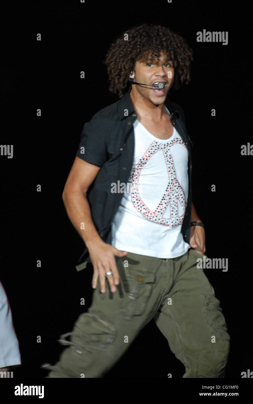 Aug. 22, 2007 Raleigh, NC; USA, Singer CORBIN BLEU performs live as his ...