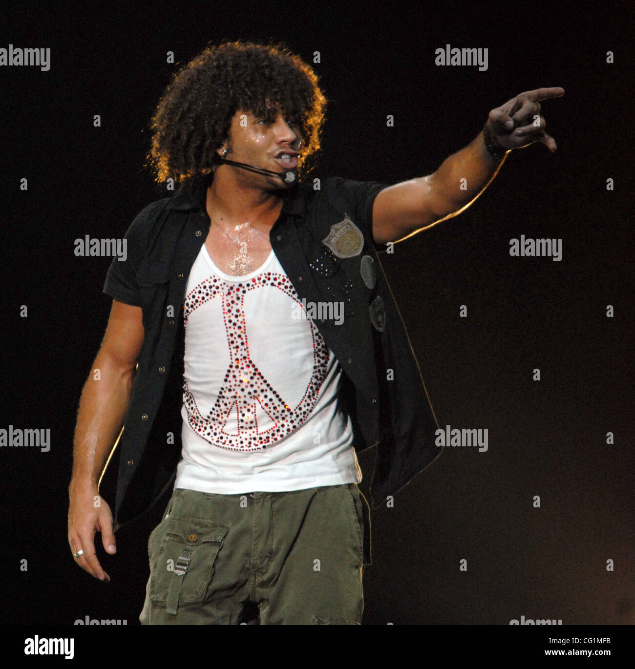 Aug. 22, 2007 Raleigh, NC; USA, Singer CORBIN BLEU performs live as his ...