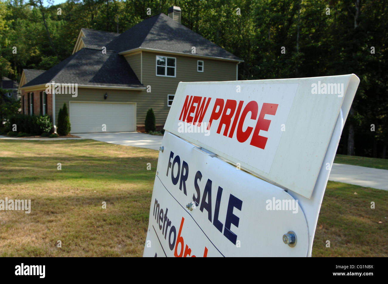 Price reduced on a used home in suburban Atlanta as housing market ...
