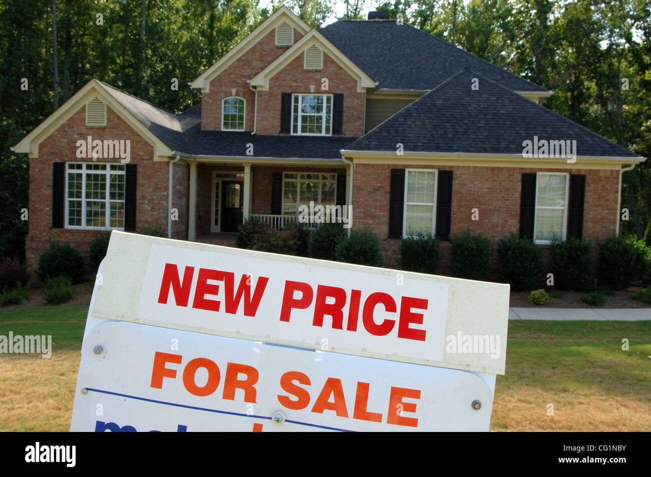 Price reduced on a used home in suburban Atlanta as housing market ...