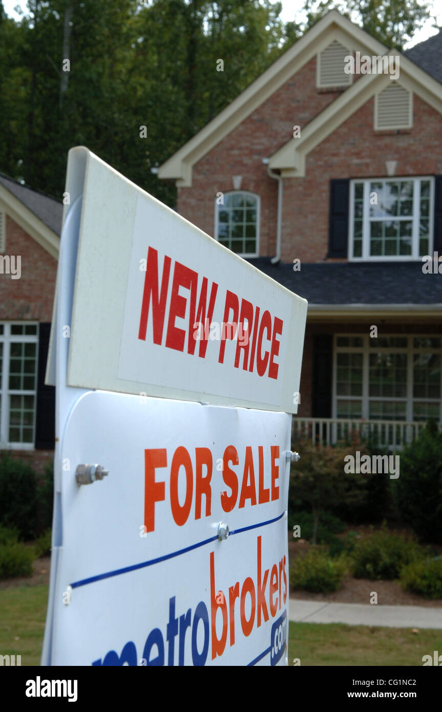 Price reduced on a used home in suburban Atlanta as housing market ...