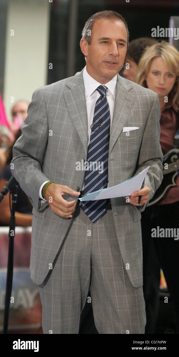 Aug 24, 2007 - New York, NY, USA - 'Today' show co-host MATT LAUER at ...