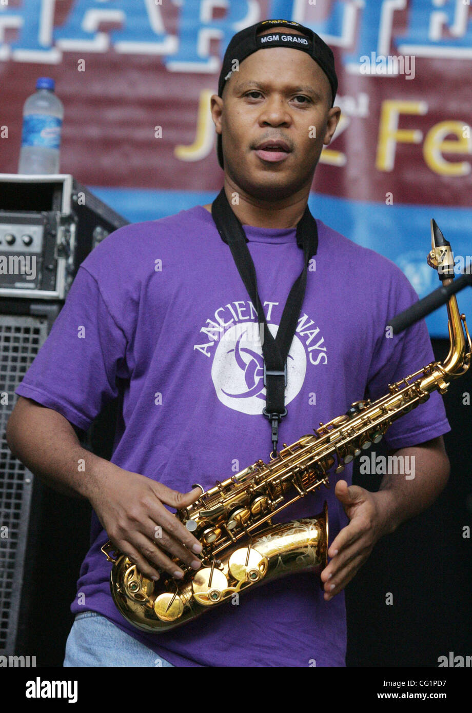 Aug 25, 2007 - New York, NY, USA - Saxophonist STEVE COLEMAN performs ...
