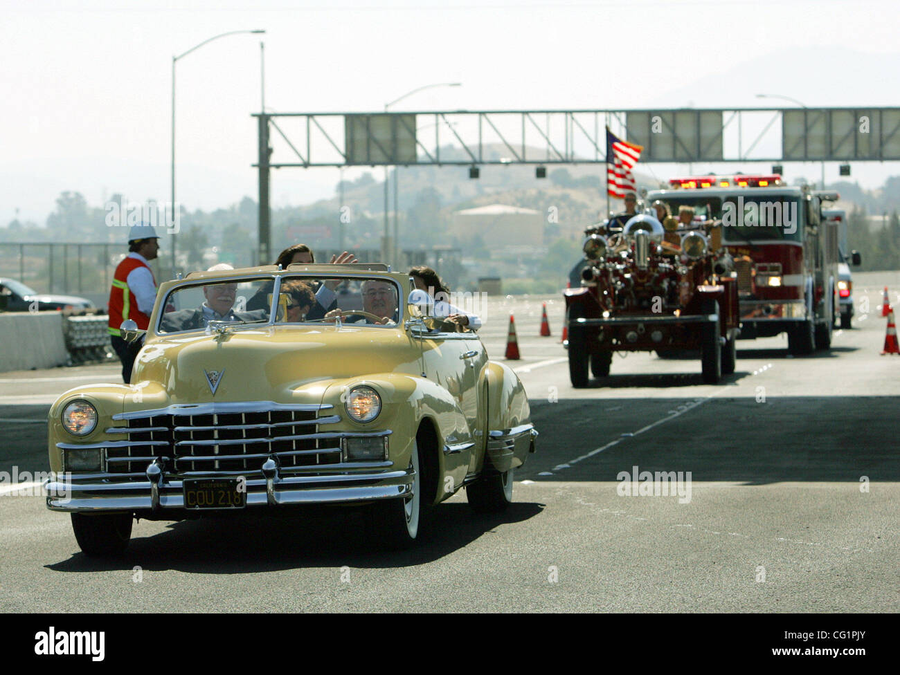 Congressman George Miller rides in style with his famil as they ...