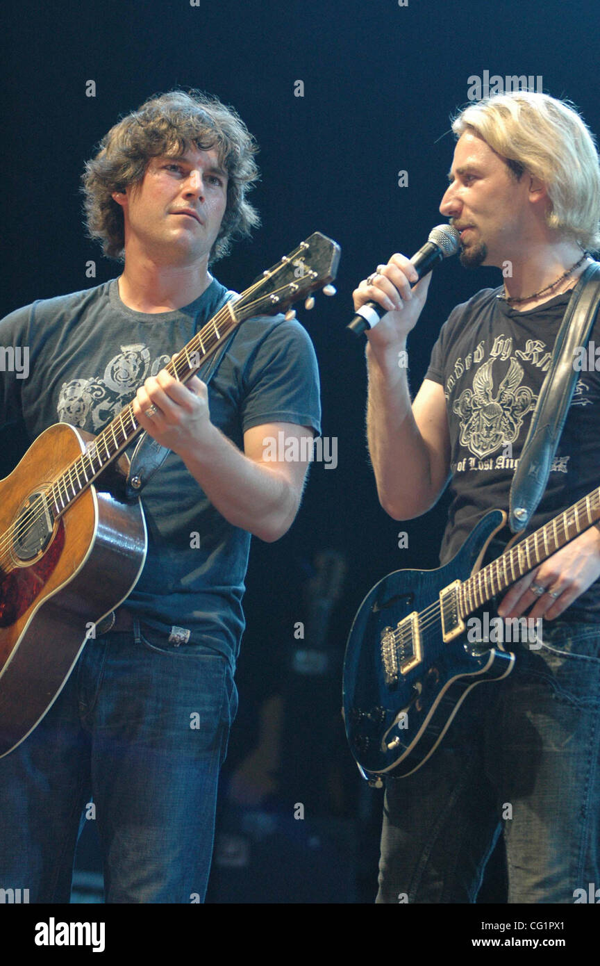 Nickelback performing live as their All The Right Reasons Tour makes a ...