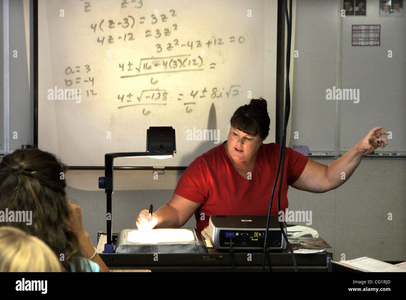 August 29, 2007, Fallbrook, California, USA Pre-calculus teacher DEBBIE ...