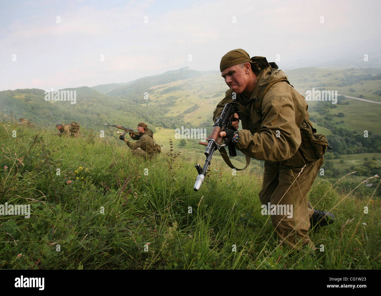 Fighters of the `GRU`(russian army central military intelligence ...