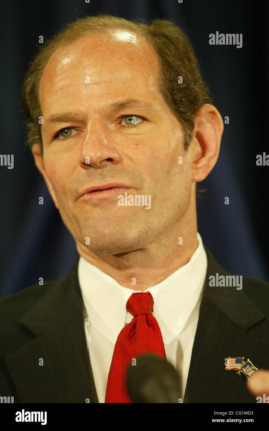NY Governor Eliot Spitzer (pictured) is joined by NY Senator Hillary ...