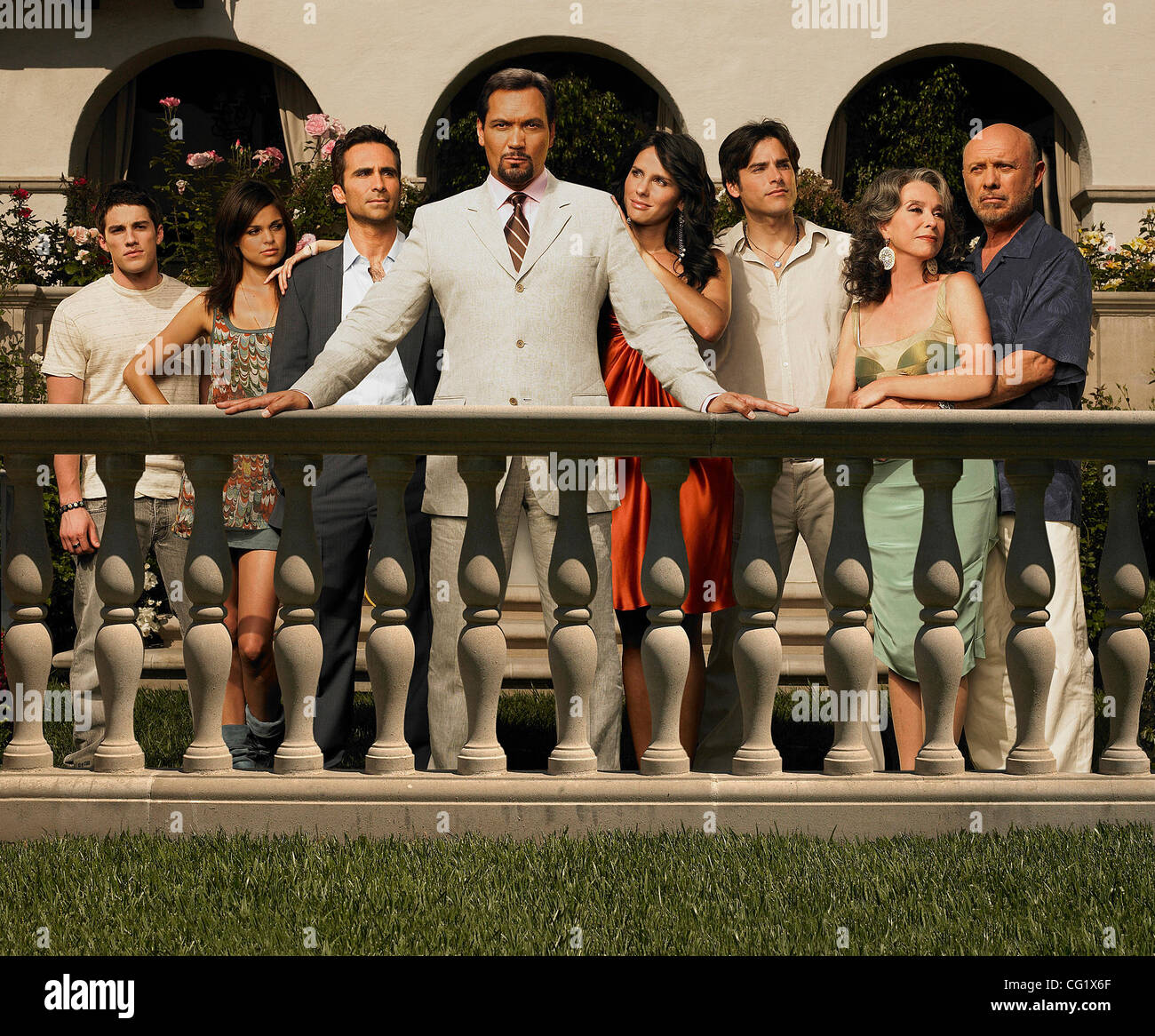 CANE-- From left: Michael Trevino, Lina Esco, Nestor Carbonell, Jimmy ...