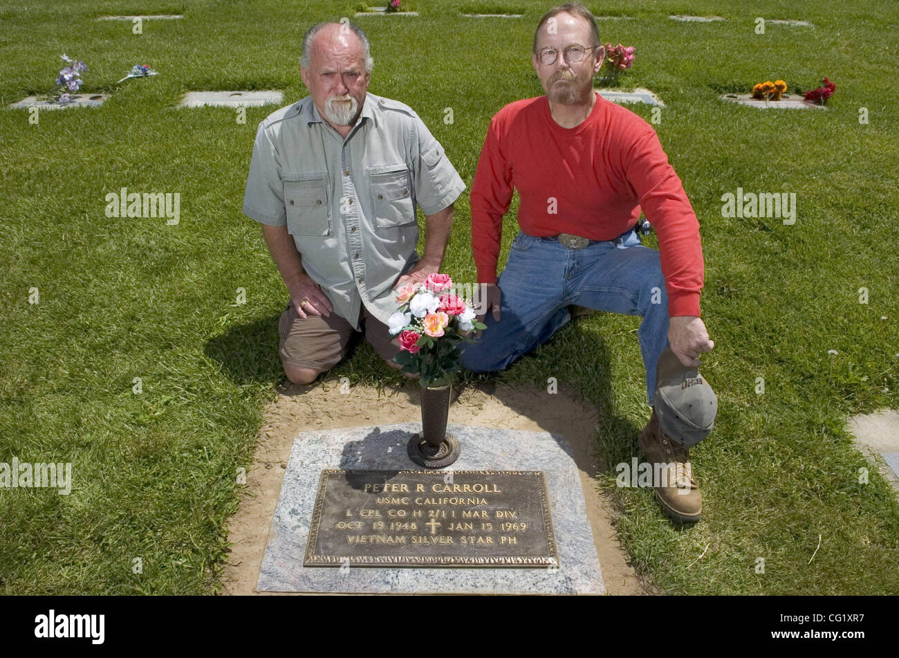 Steve Blaylock, left, and Bob Simmons, right, sit in the Winters ...