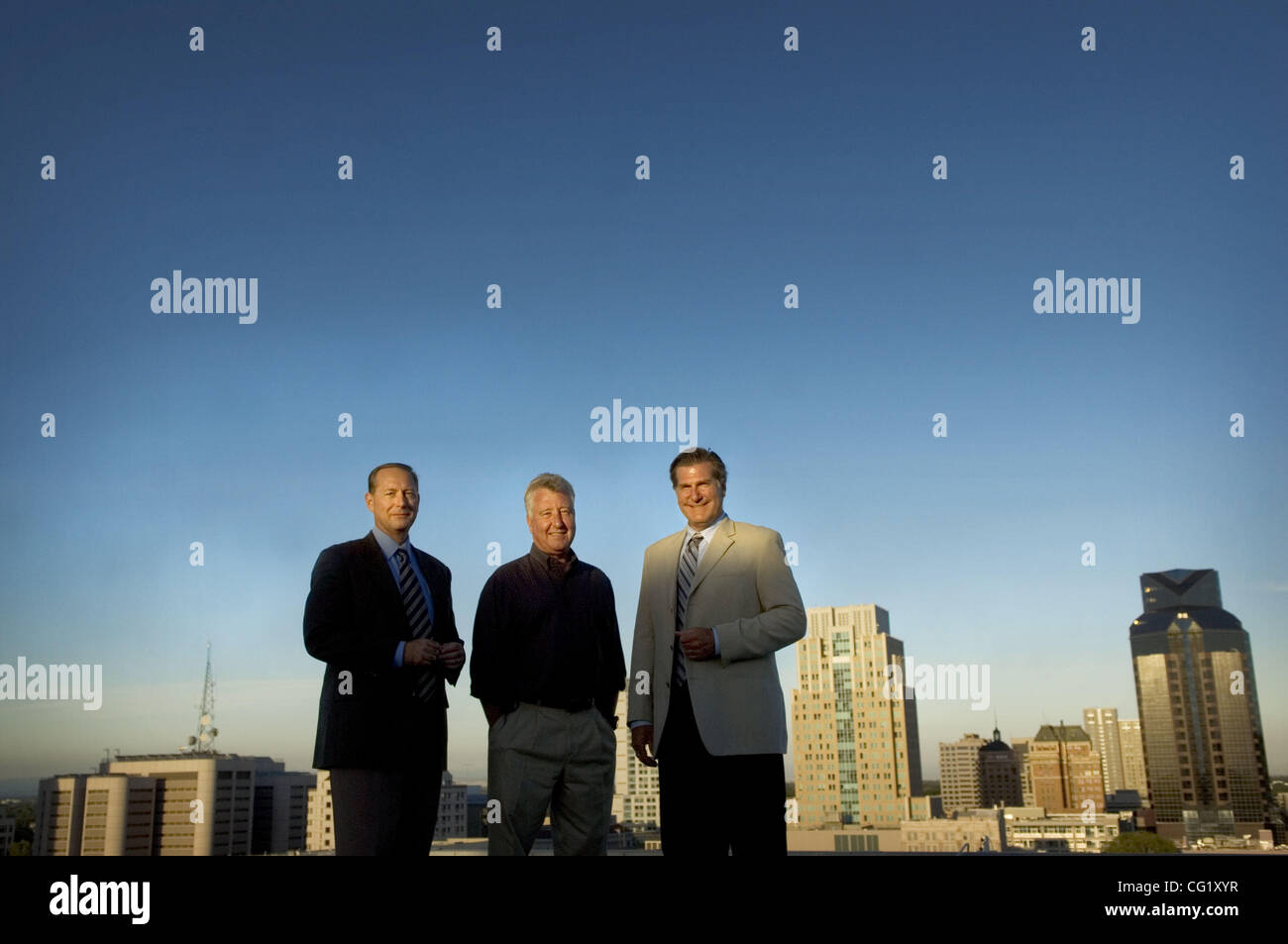 LEDE - From left, Tom DuHain from KCRA, John Iander from Channel 13 and ...