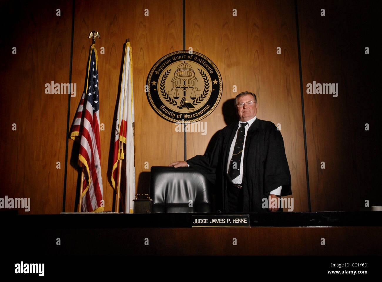 Judge James Henke is retiring to work on his farm in Galt. Photographed ...