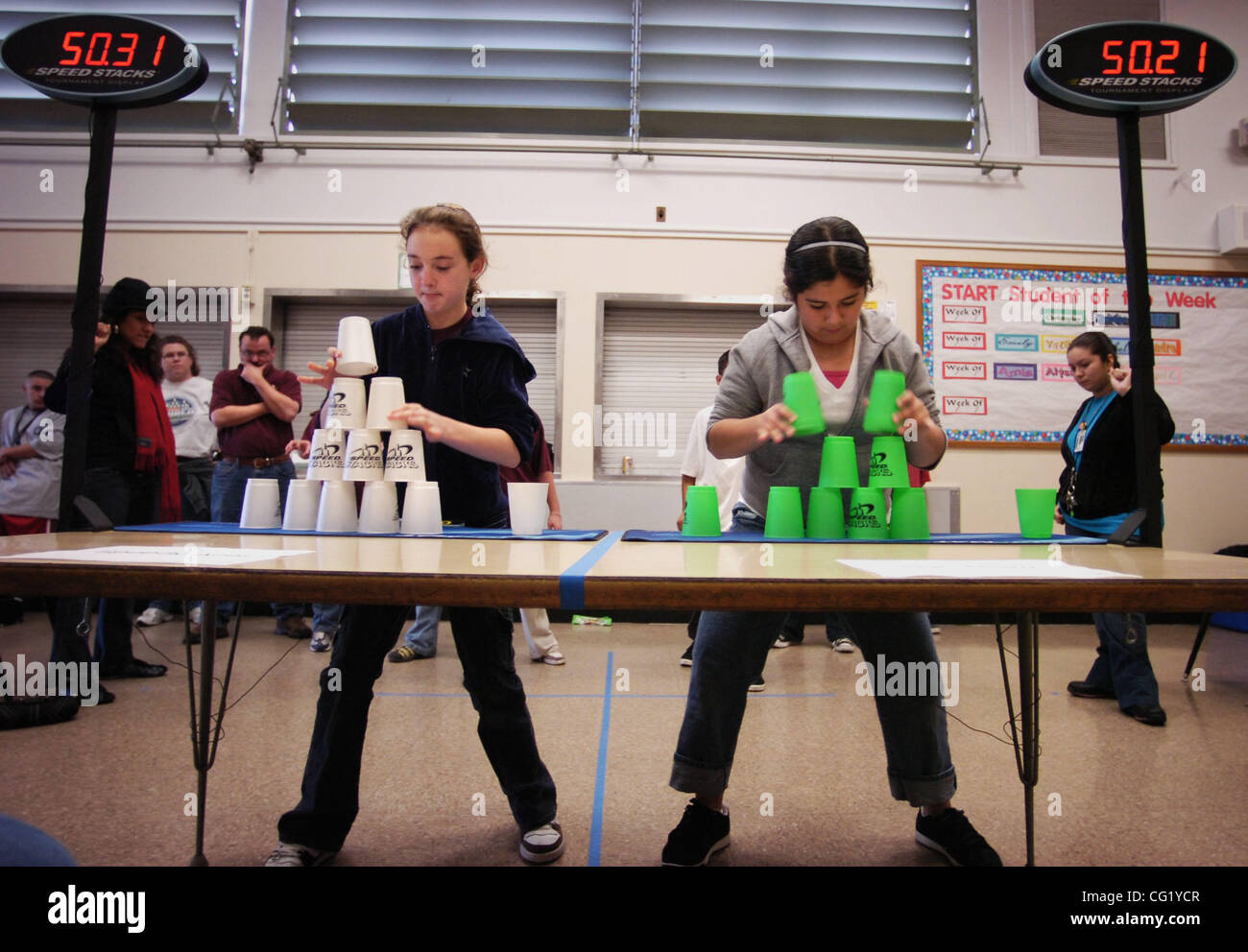 SECOND - From left, Lauren Cagle, 11, from California Montessori ...