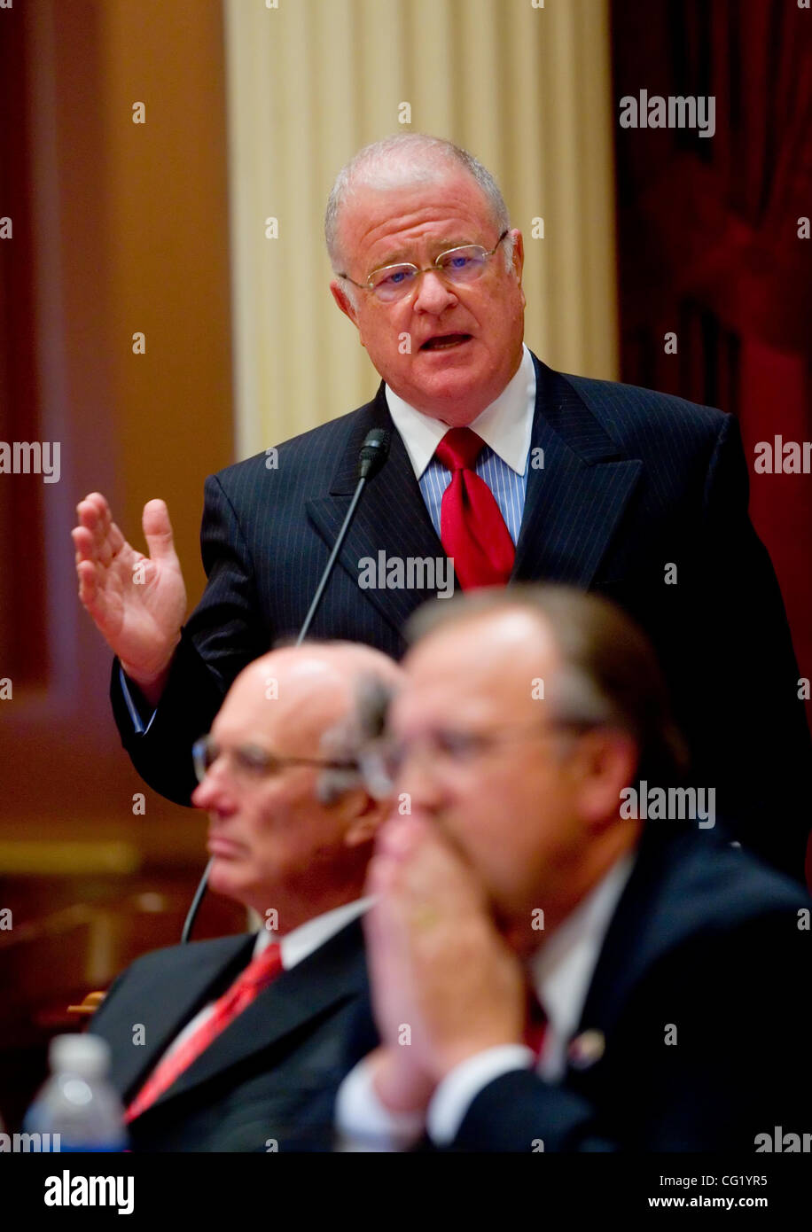 As Republican leader Dick Ackerman, R-Irvine and Senator, Bob Dutton, R ...