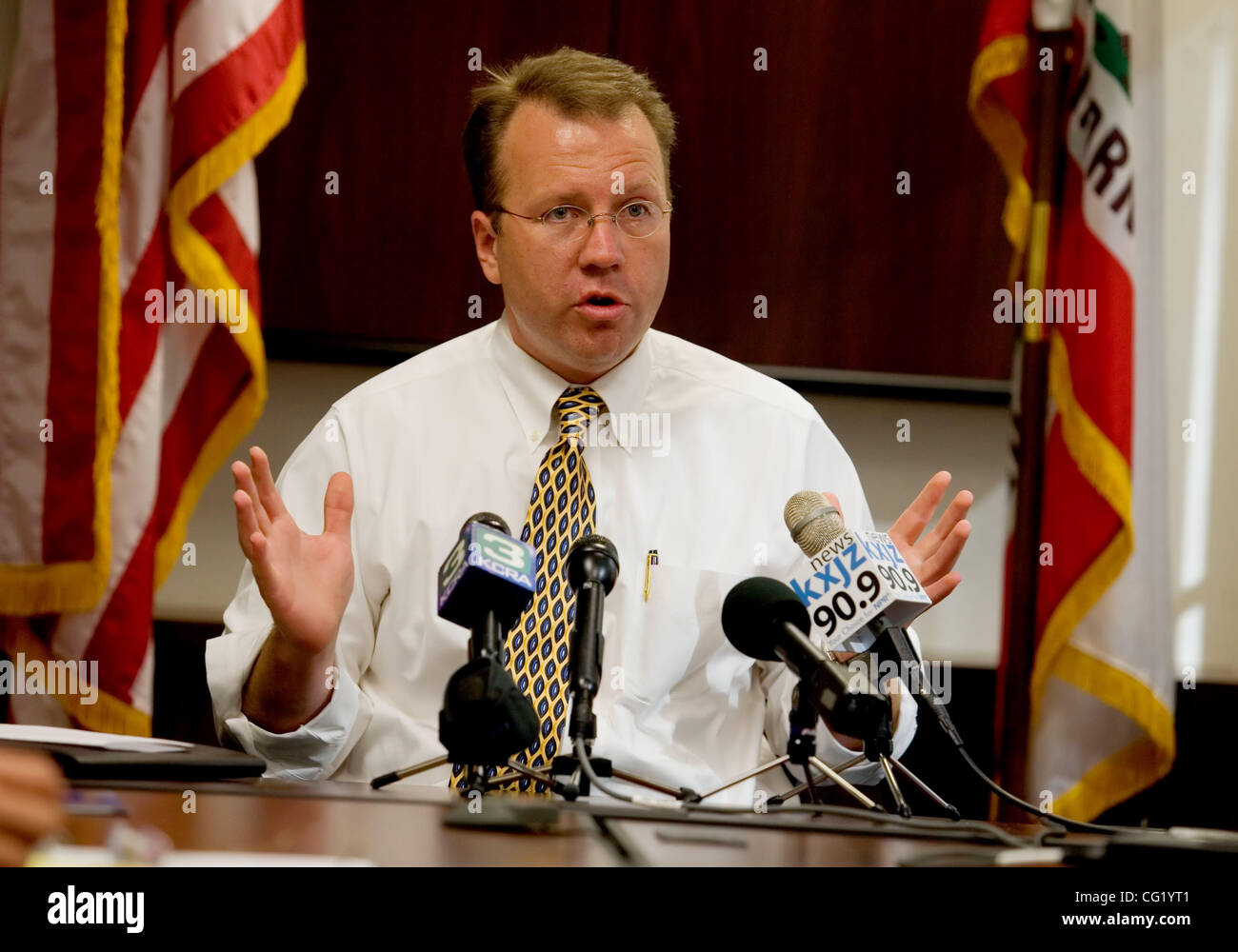 Ron Nehring, the new Chairman of the California Republican Party, holds ...