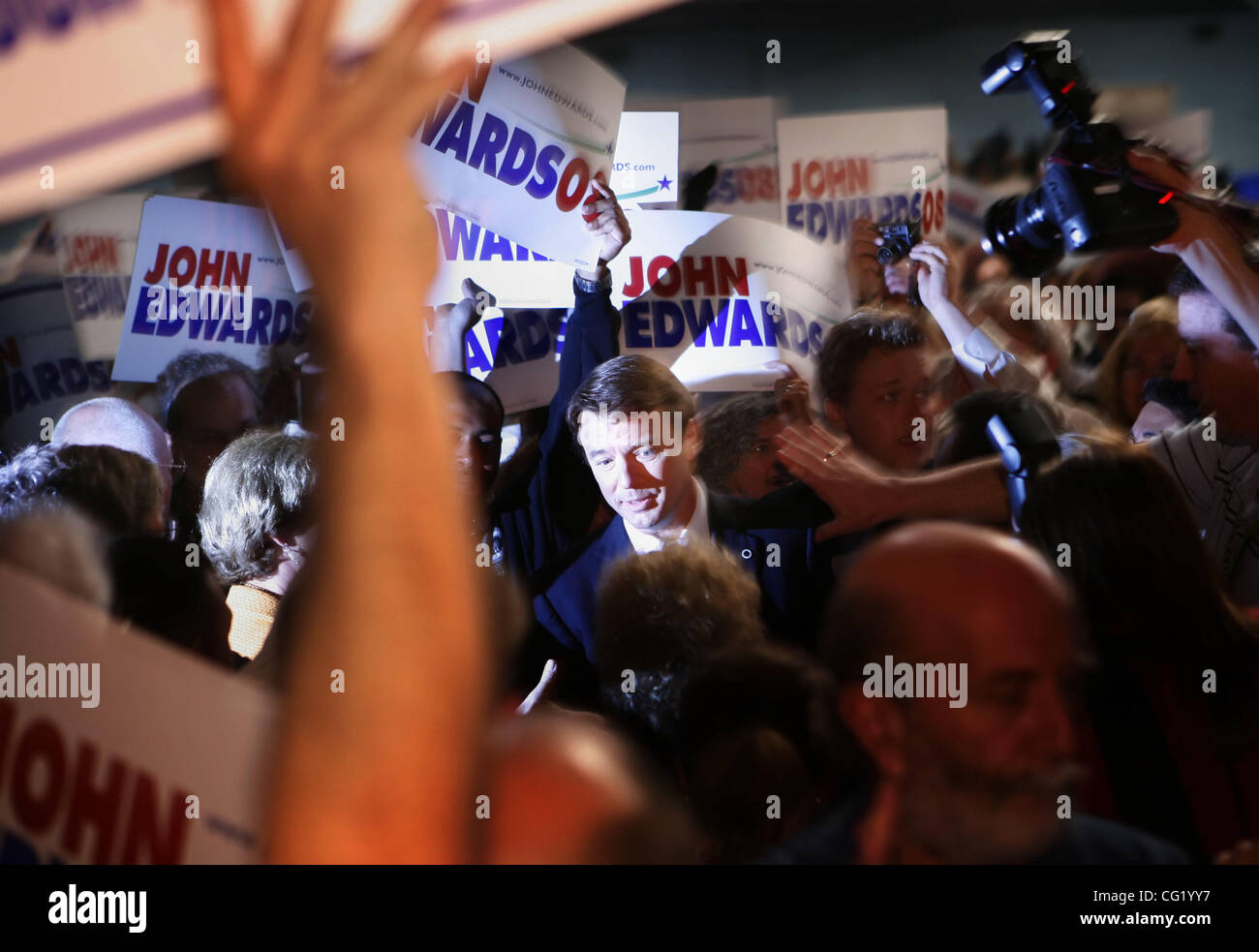 Former US Senator John Edwards arrives during the last of the ...