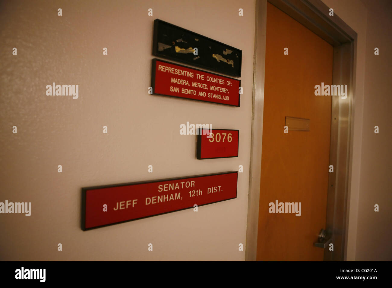 The markings on the wall outside the door of Atwater Republican ...