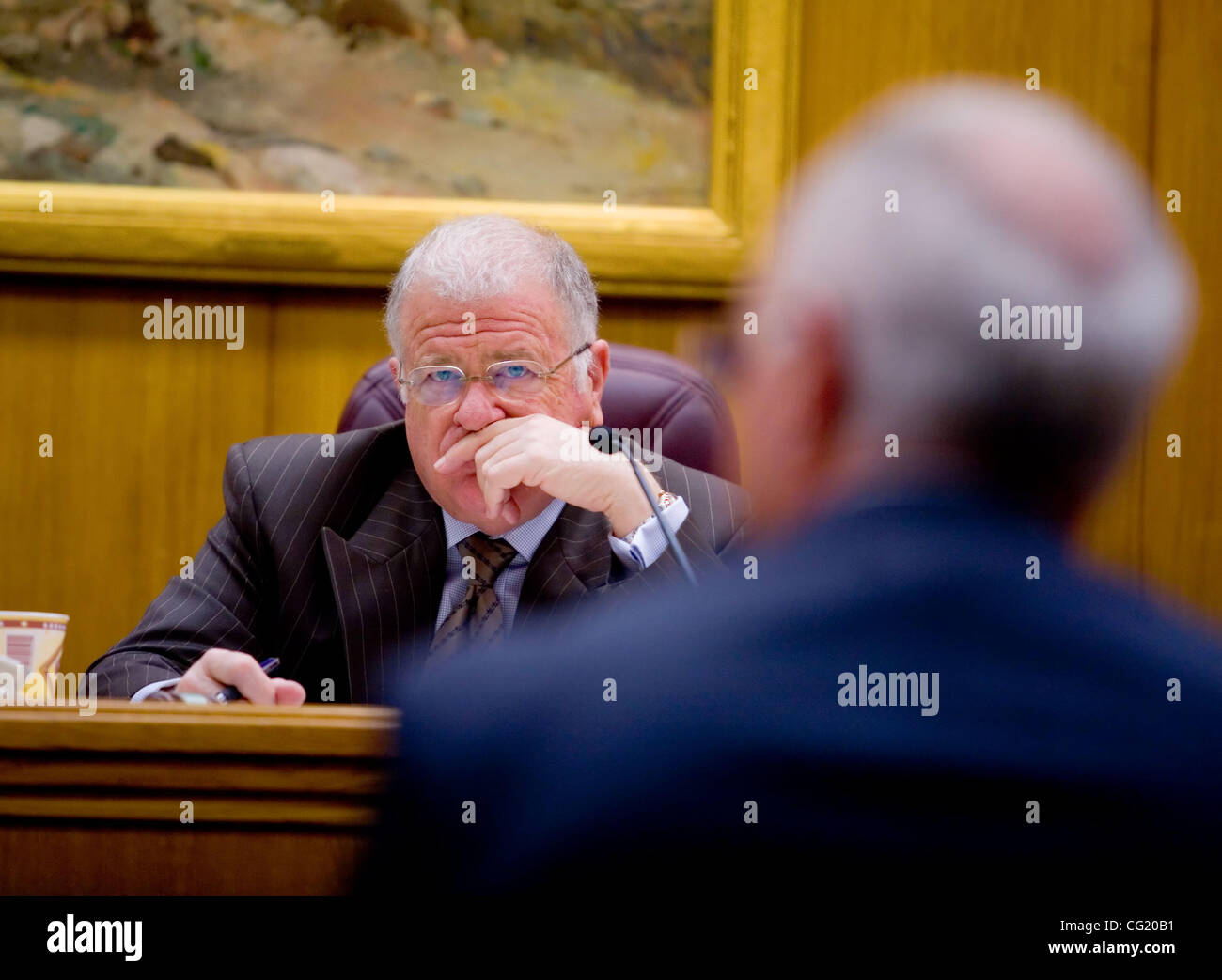 Parole hearing hi-res stock photography and images - Alamy