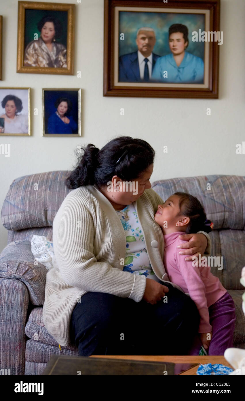 Gloria Rodriguez plays with her granddaugter, Olivia Valdez, 5, inside ...