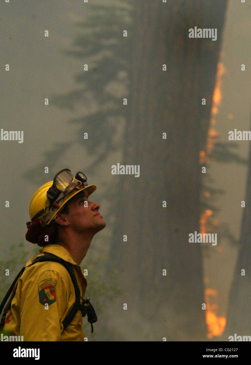 The fireman looks out hi-res stock photography and images - Alamy