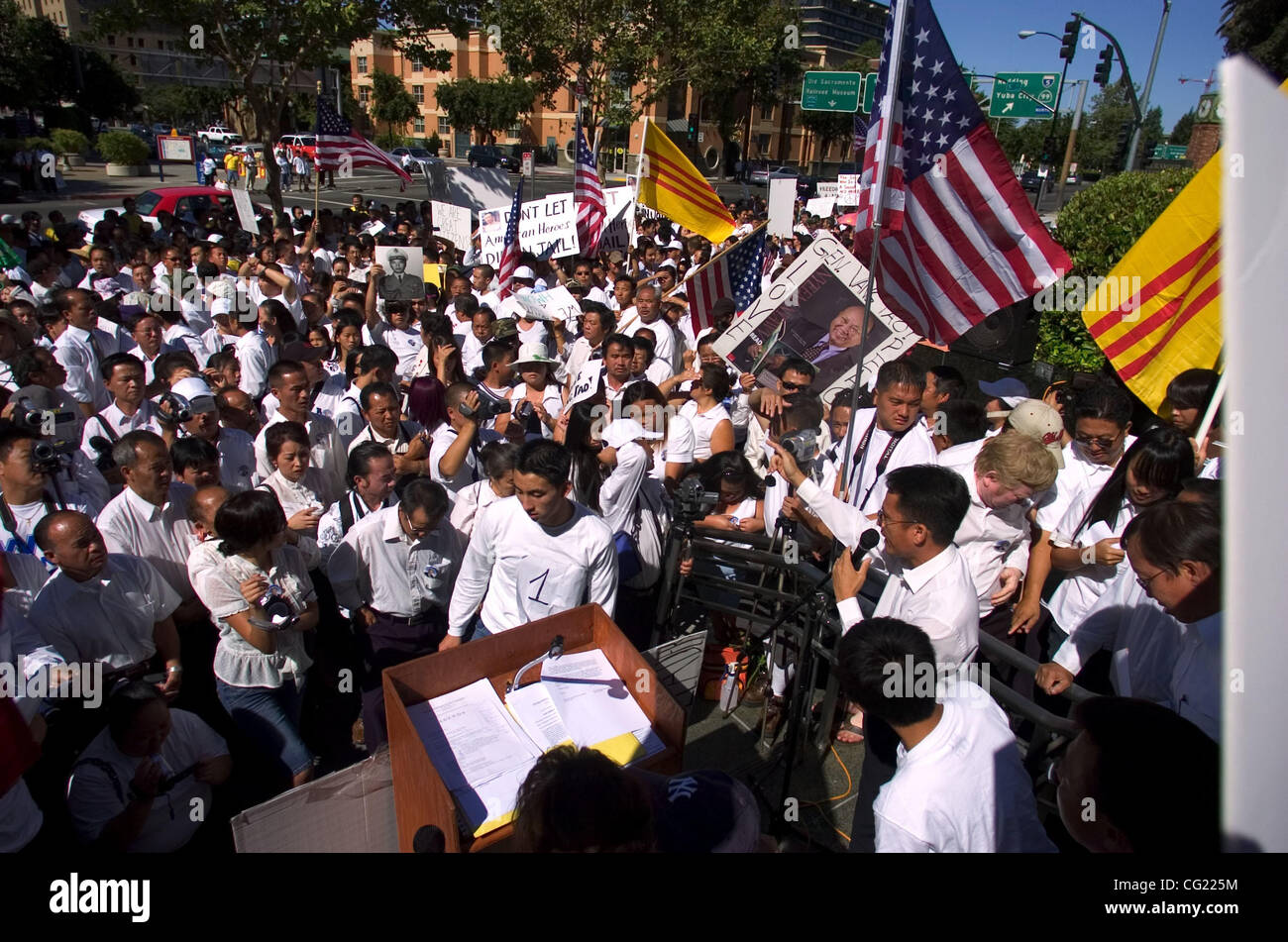 Members of the Hmong community demonstrate in support of 77-year-old ...