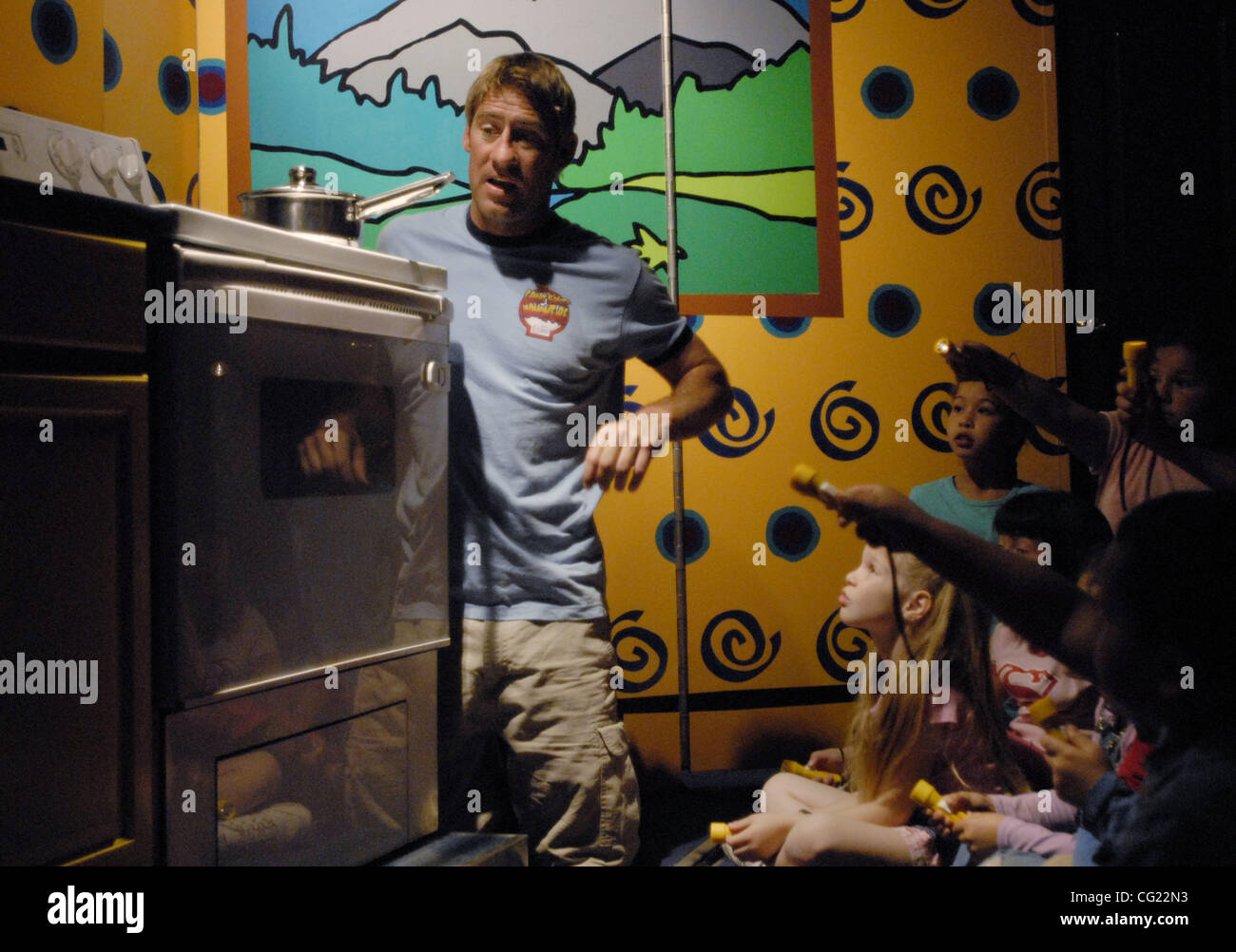 Tim Rogers shows children the safety dangers - and how to avoid them ...