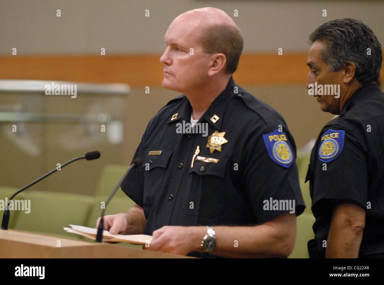 From left, Sacramento police captain James Maccoun and police chief ...