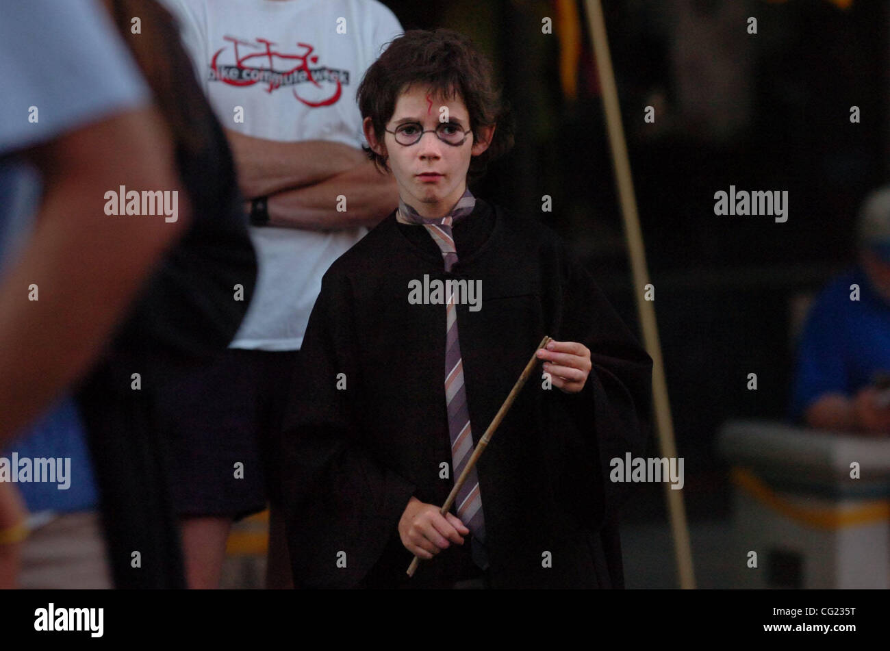 Ian Donald, 10, gets into the Harry Potter experience on Friday, July ...