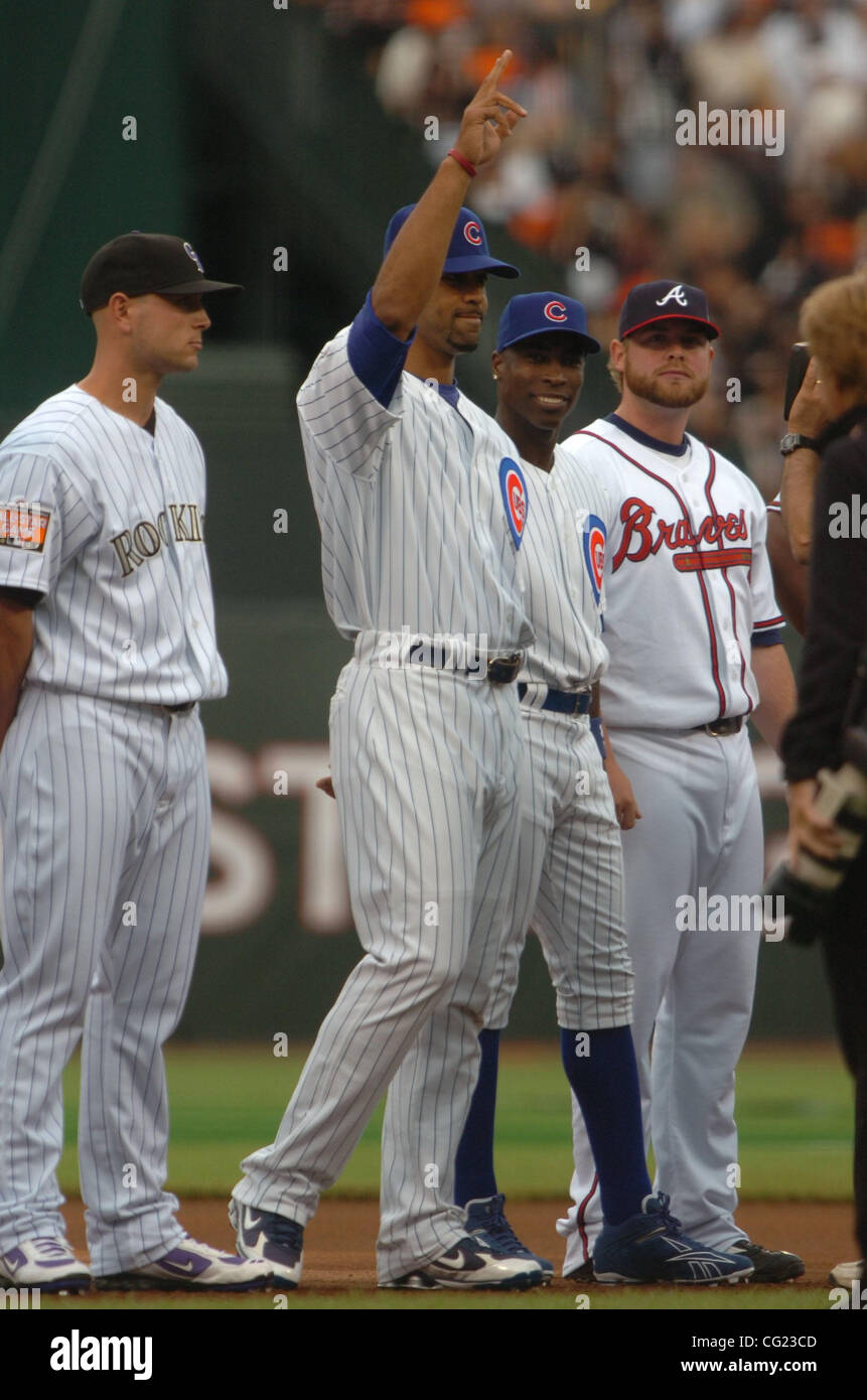 Chicago Cubs first baseman Derrick Lee during Tuesday afternoons All ...