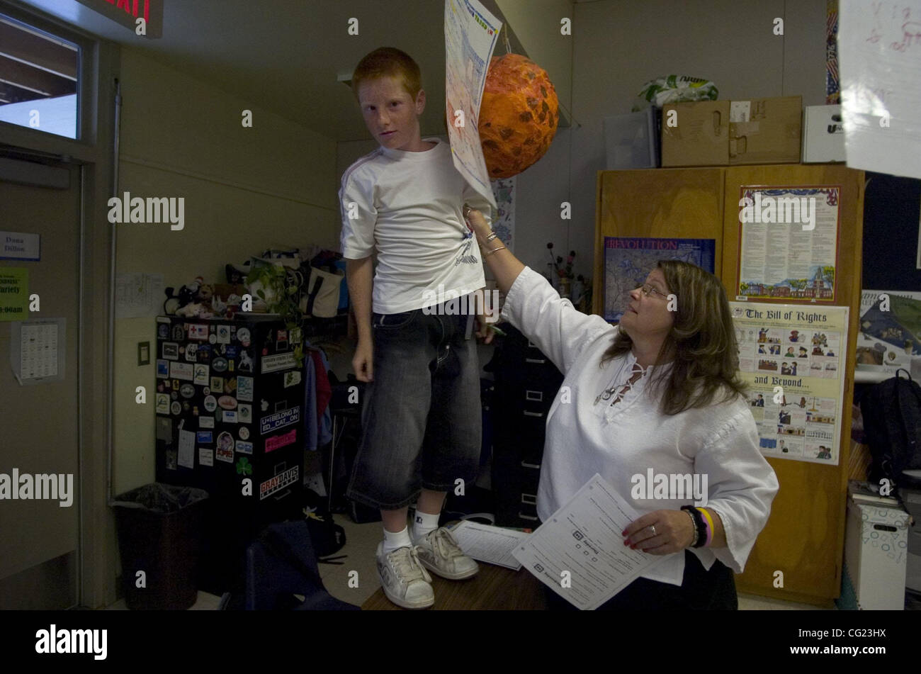 Dana Dillon, 5th grade teacher at Weed Elementary School in Weed ...