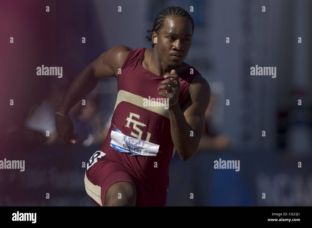 Flordia State's Walter Dix competes in the Men's 200 meter on Thursday ...
