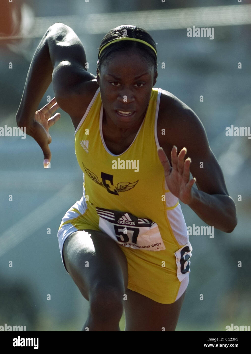 Jessica Beard (cq) of Euclid High School in Ohio ran 52.07 in the Woman ...