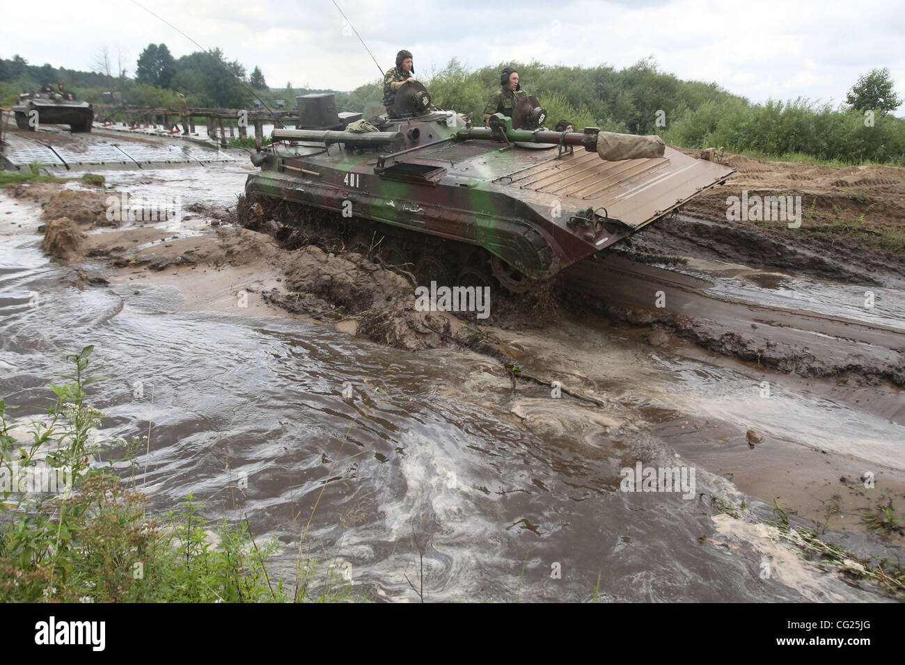July 27,2011. Military exercise of 11th mechanized brigade of Belarus ...