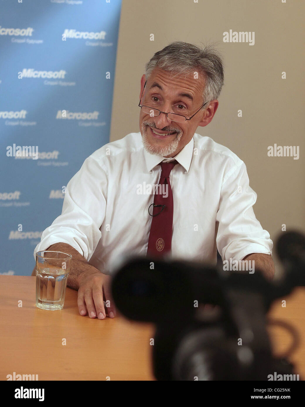 July 28,2011. Moscow,Russia. Pictured: Professor Andrew Blake, Managing ...