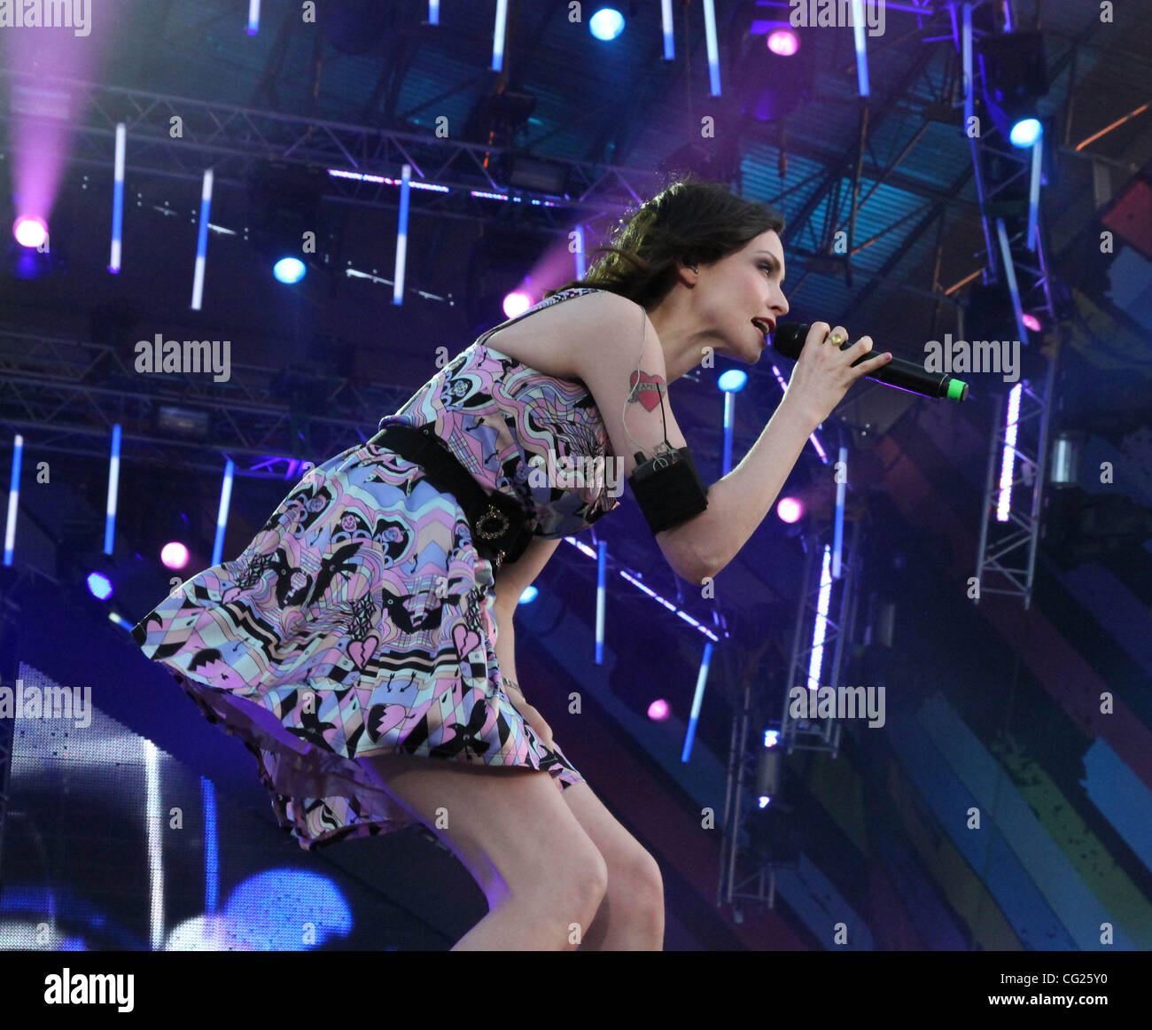 July 30,2011.Moscow,Russia. Pictured:English singer-songwriter and ...