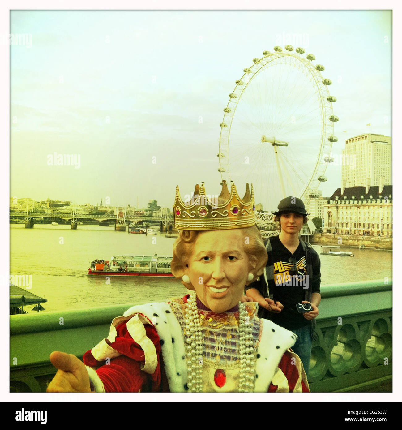 July 31, 2011 - London, United Kingdom - Man dressed as Margaret ...