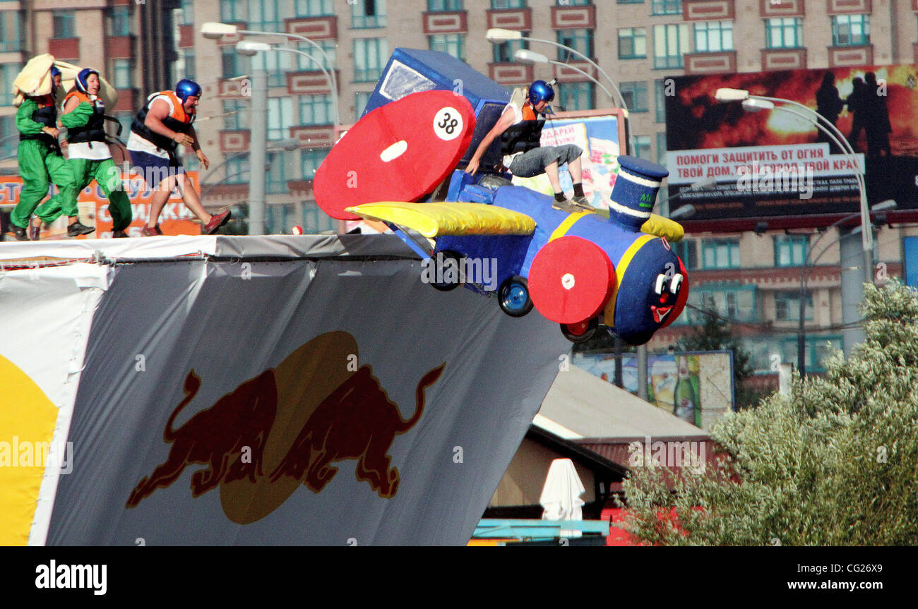 August 07,2011.Moscow,Russia.Pictured: Red Bull Flugtag festival in ...