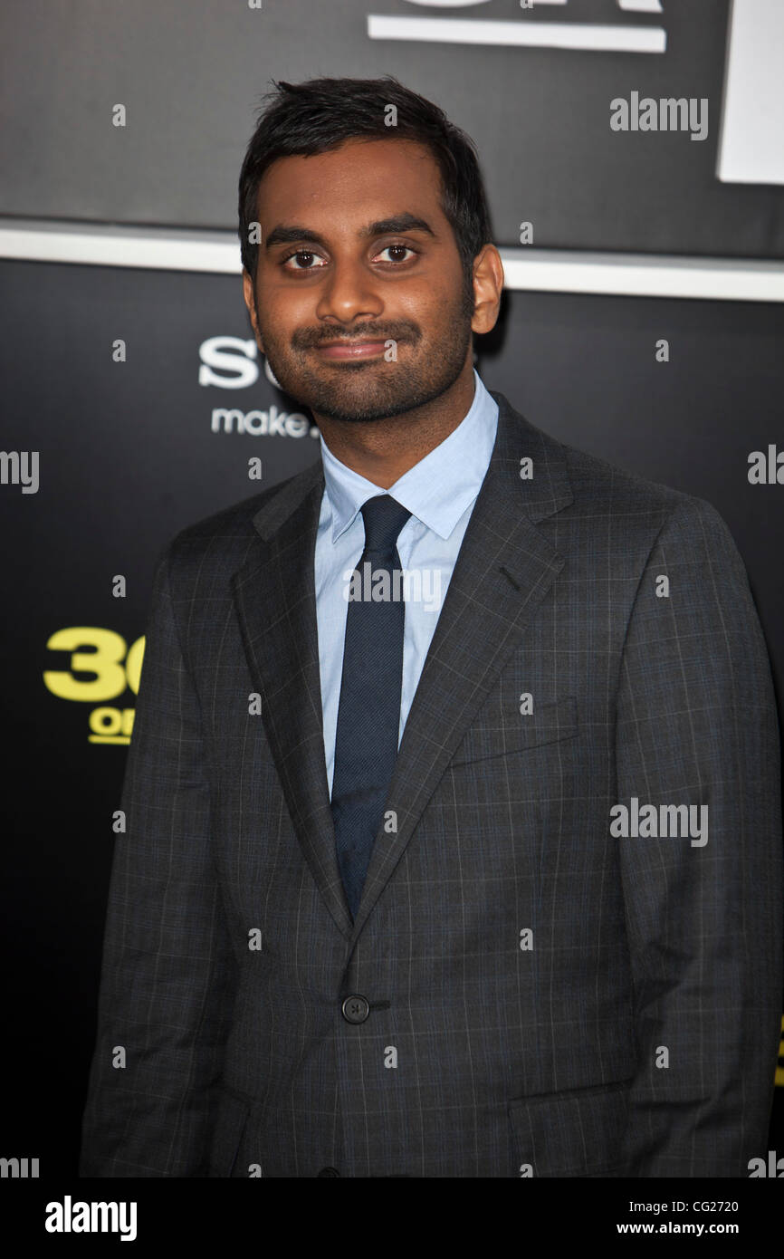 Aug. 08, 2011 - Los Angeles, California, U.S. - AZIZ ANSARI arrives for ...