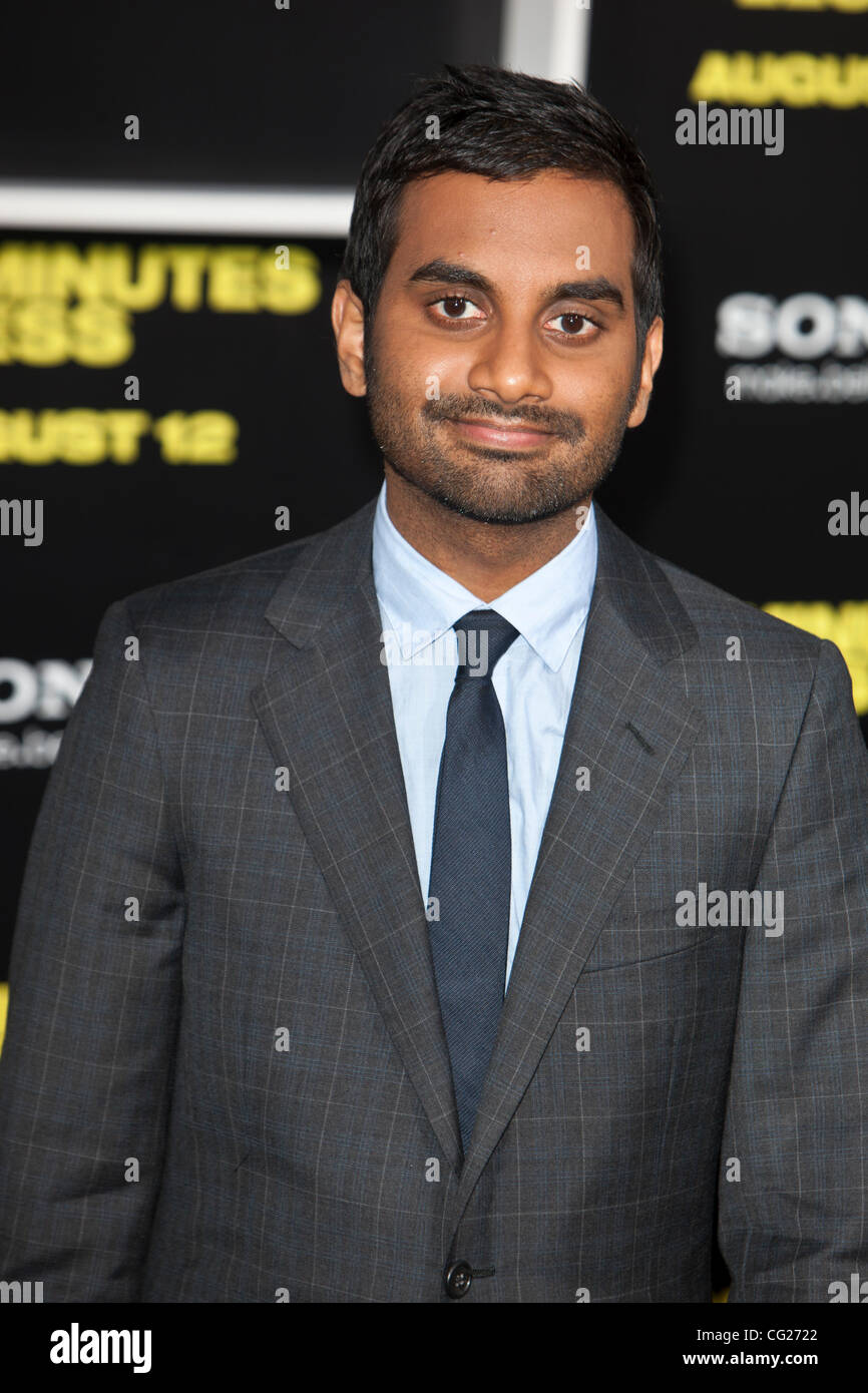 Aug. 08, 2011 - Los Angeles, California, U.S. - AZIZ ANSARI arrives for ...