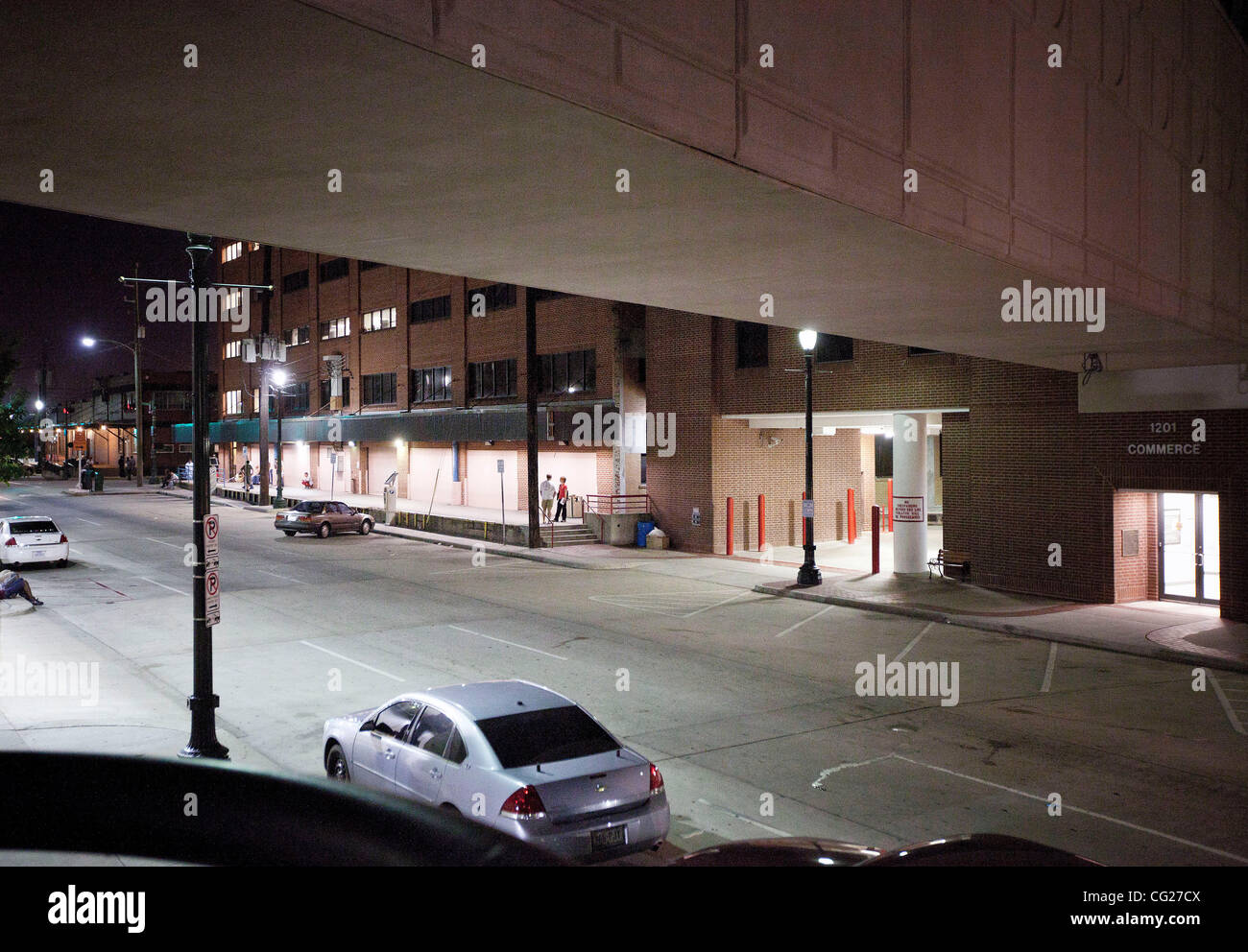 The loading dock where inmates are released from county lockup is seen ...