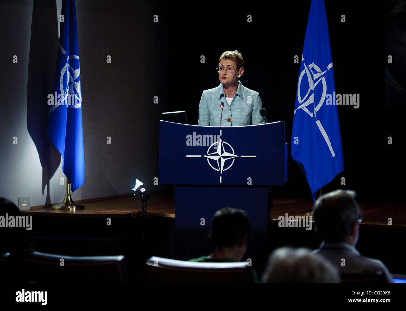 Aug. 23, 2011 - Brussels, BXL, Belgium - Oana Lungescu, the NATO ...
