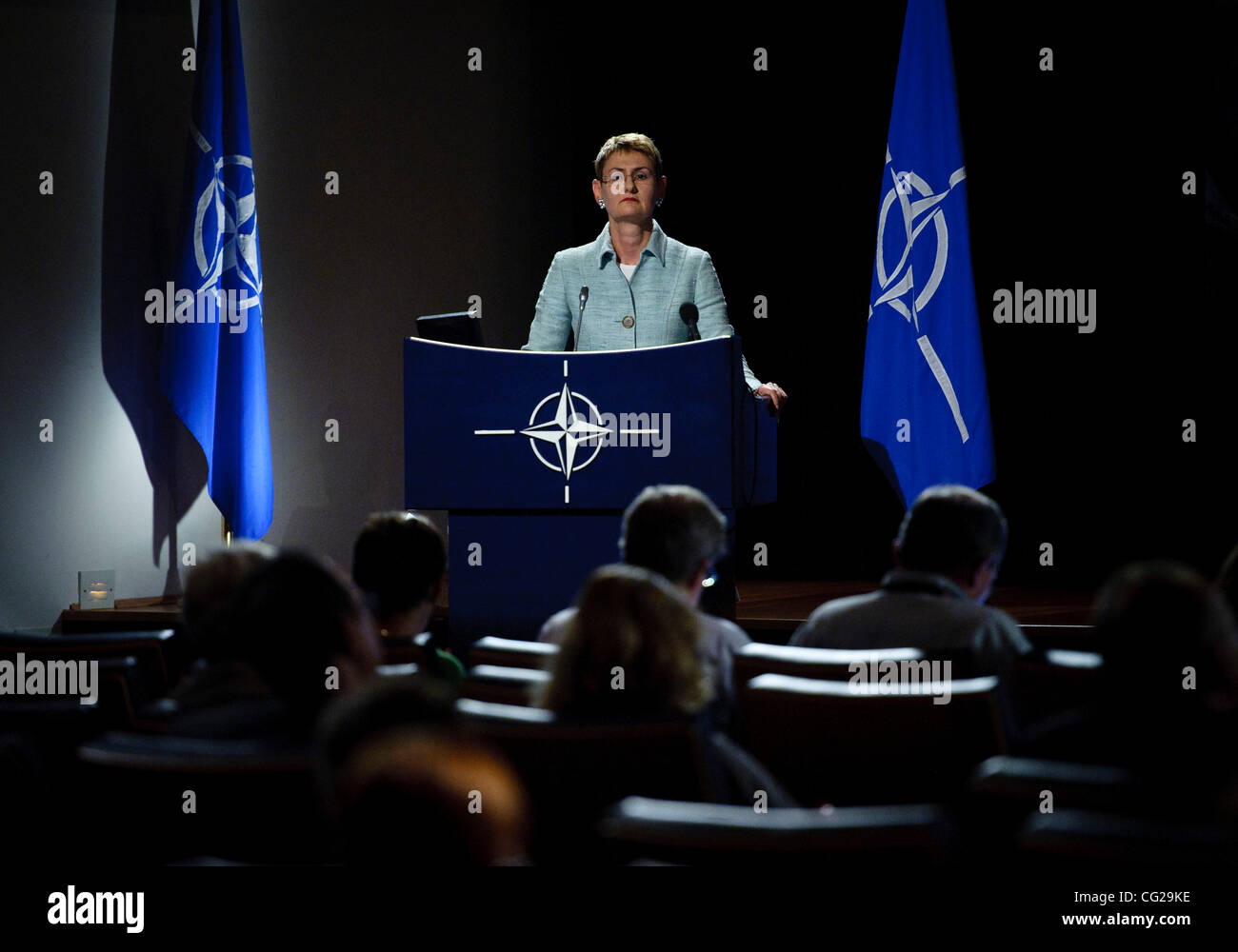 Aug. 23, 2011 - Brussels, BXL, Belgium - Oana Lungescu, the NATO ...