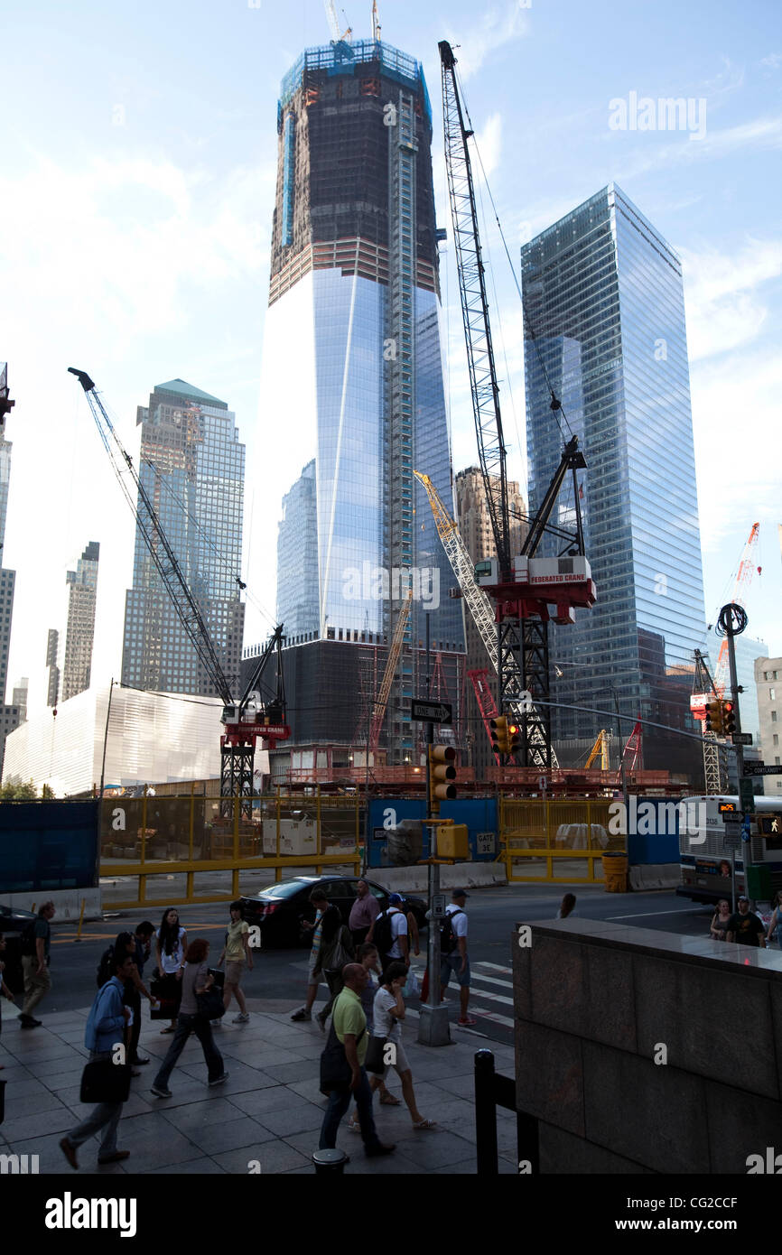 Ground Zero, location of the 9/11 World Trade Center attack in New York ...