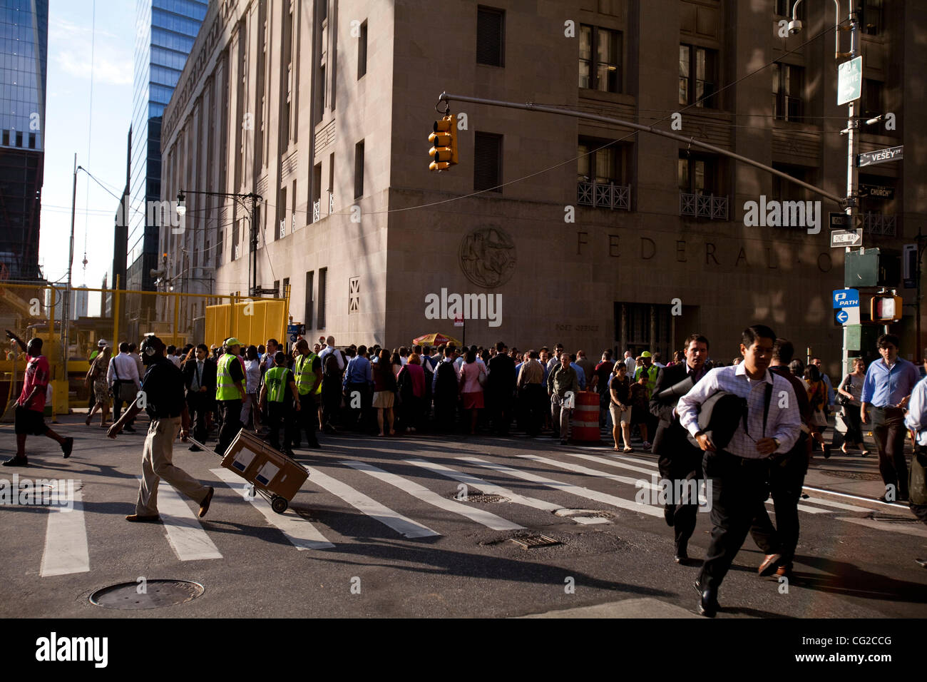 Ground Zero, location of the 9/11 World Trade Center attack in New York ...