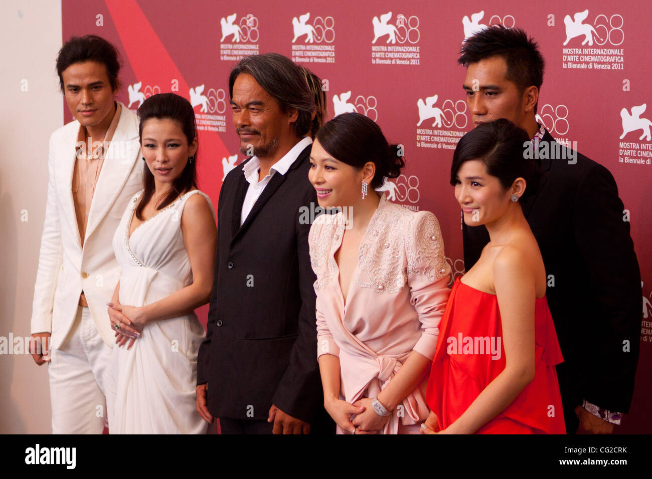 Sept. 1, 2011 - Venice, Italy - Actors Jimmy Huang,Landy Wen, Da Ching ...