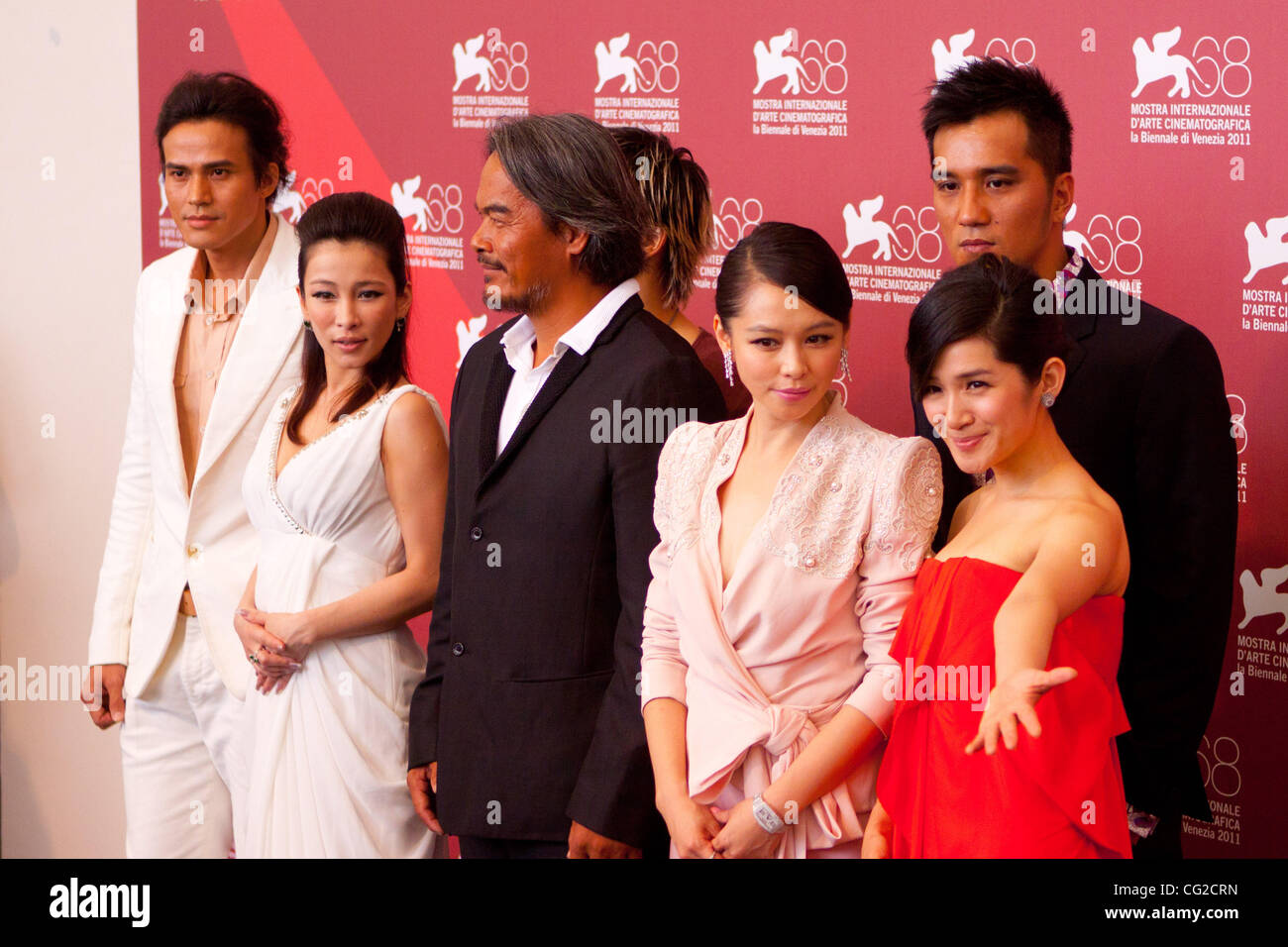 Sept. 1, 2011 - Venice, Italy - Actors Jimmy Huang,Landy Wen, Da Ching ...