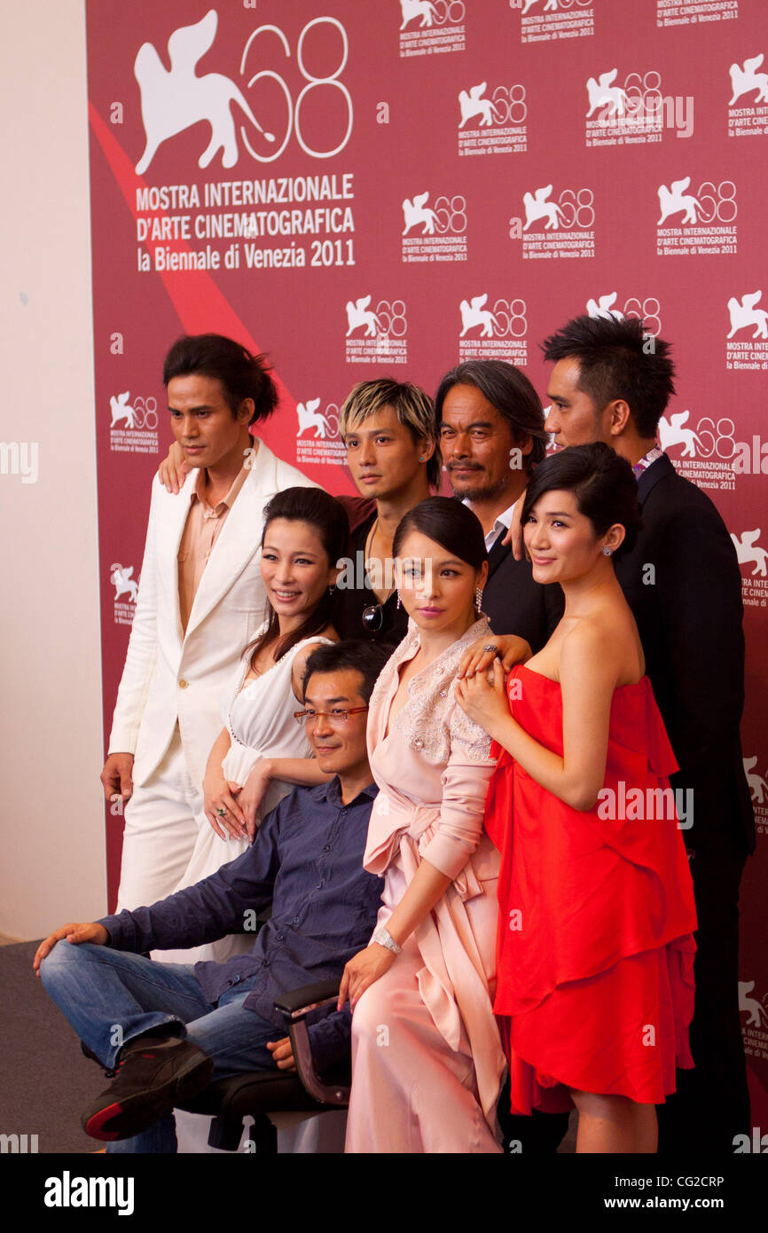 Sept. 1, 2011 - Venice, Italy - Actors Jimmy Huang, Ando Masanobu, Da ...